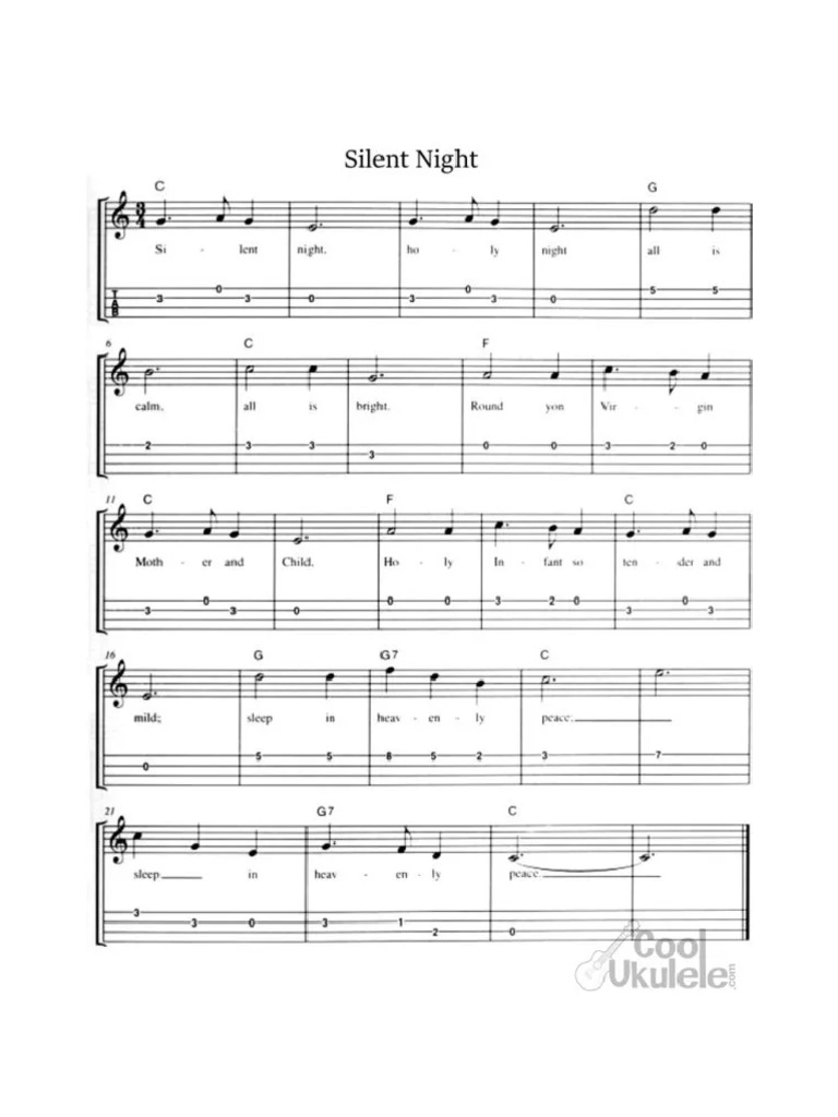 Silent Night Ukulele | PDF