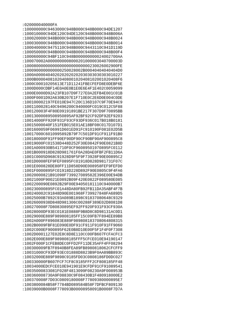 SCAN HONDA UNO V1.0 0X3F.hex | PDF