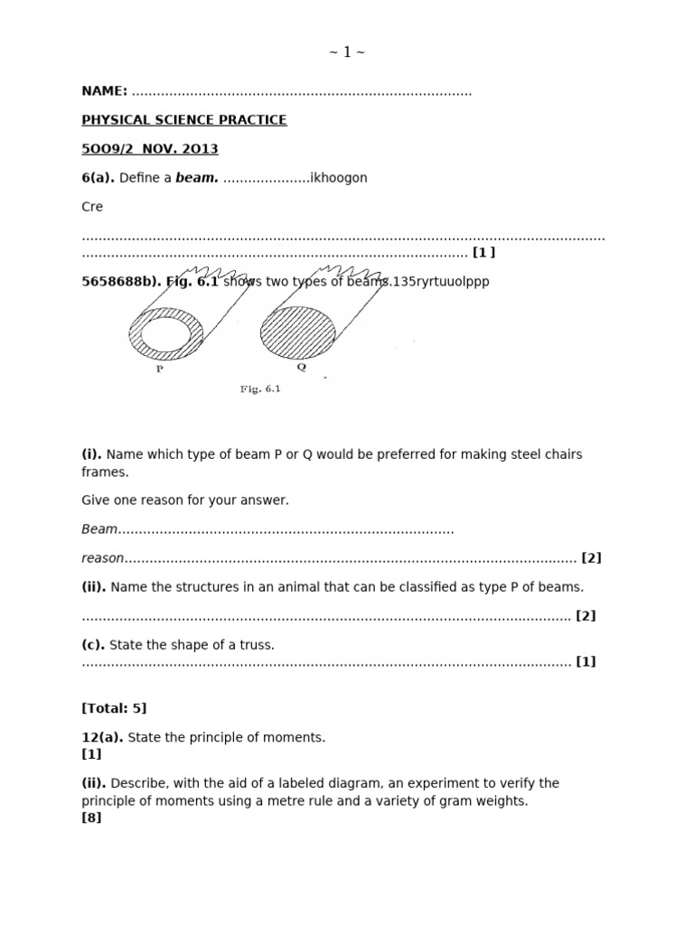 Physical Science Practice 2 | PDF