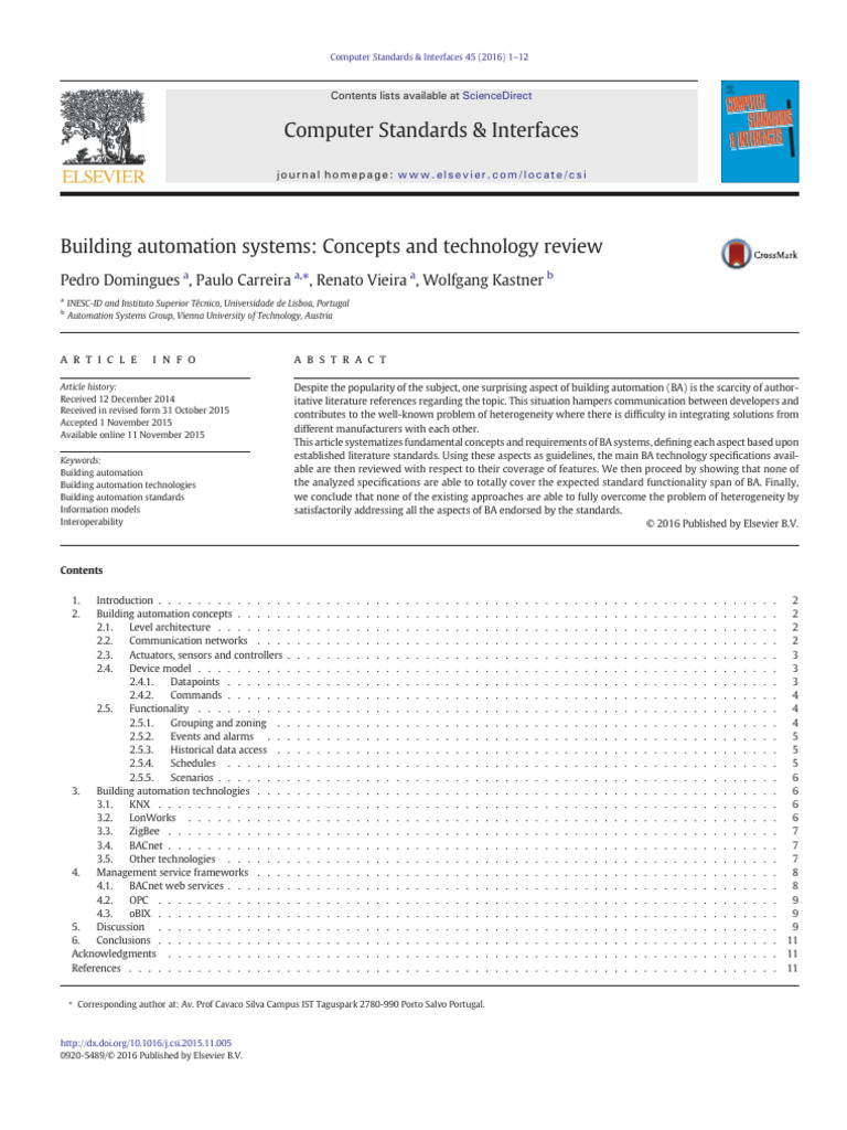 Building-Automation-Systems-Concepts-and-Technology-Review | PDF ...