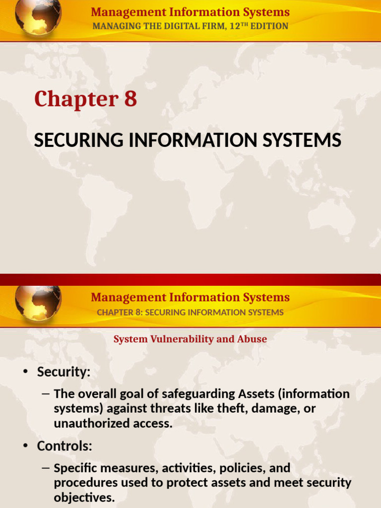 Chapter 8 Securing Information Systems | PDF | Security | Computer Security