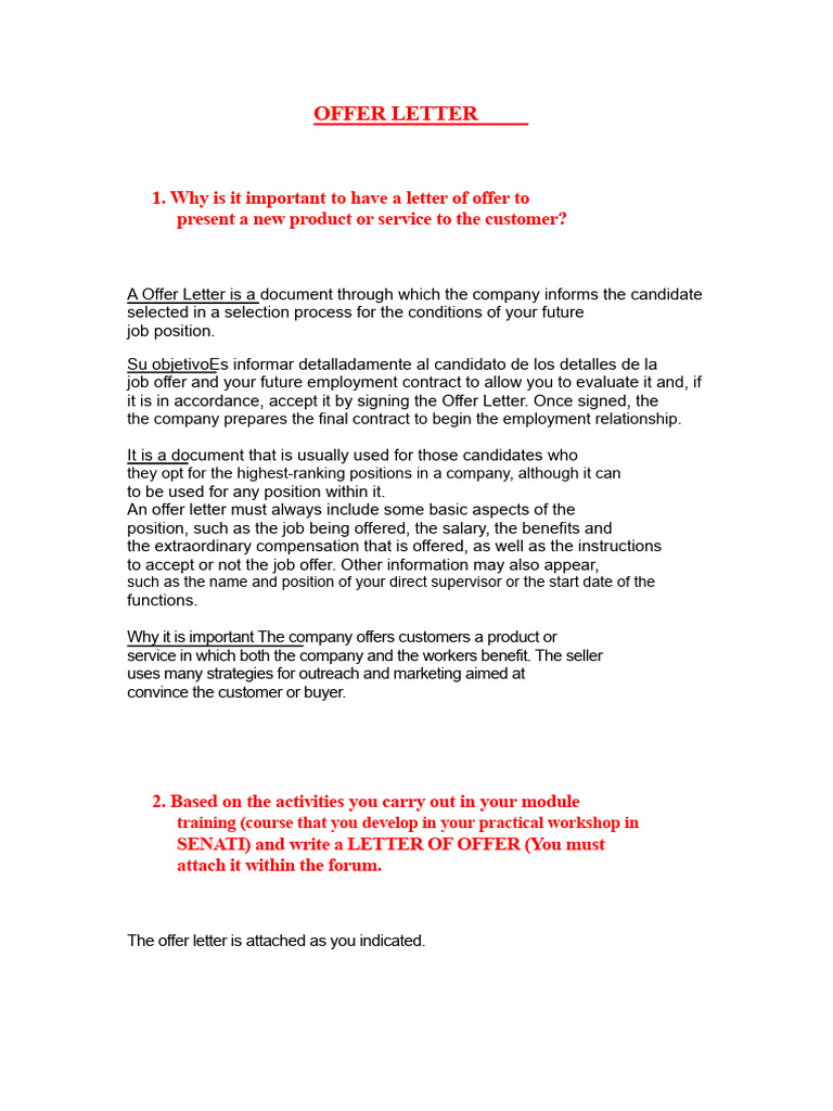 Offer Letter | PDF | Employment | Economies