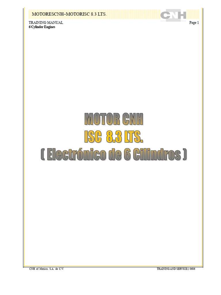 8.3L ISC Engine Training Manual | PDF | Pump | Fuel Injection
