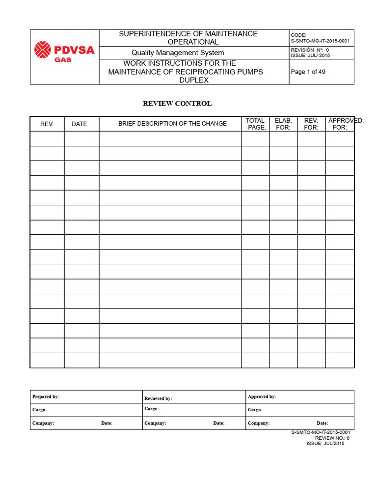 Duplex Reciprocating Pump Maintenance Guide | PDF | Pump | Valve