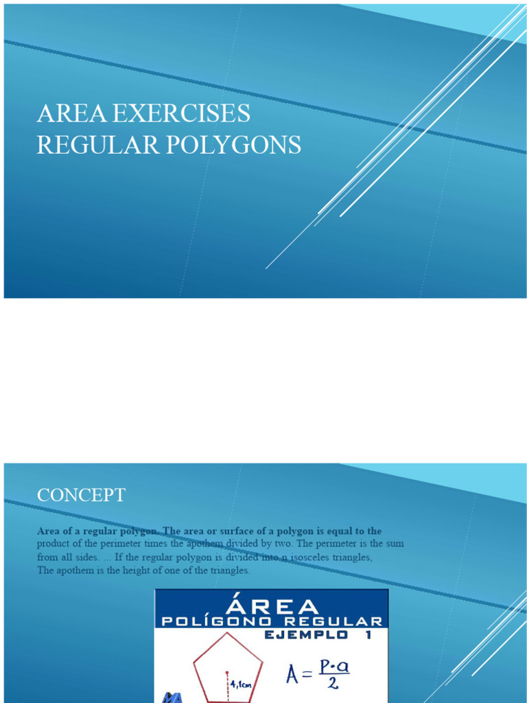 Area of Regular Polygons Explained | PDF