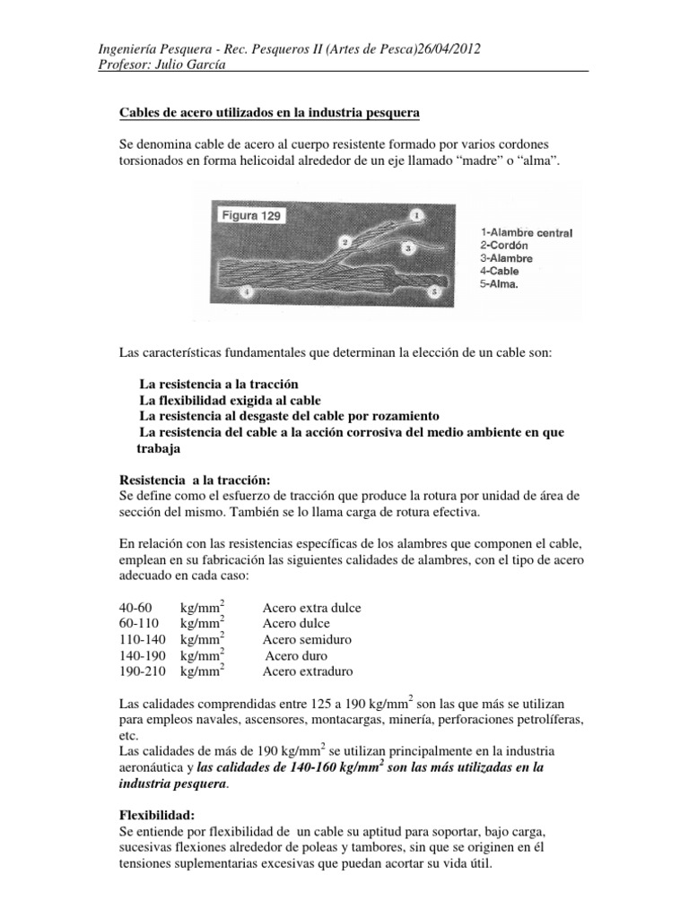 Cables De Acero Pdf Science Ingeniería