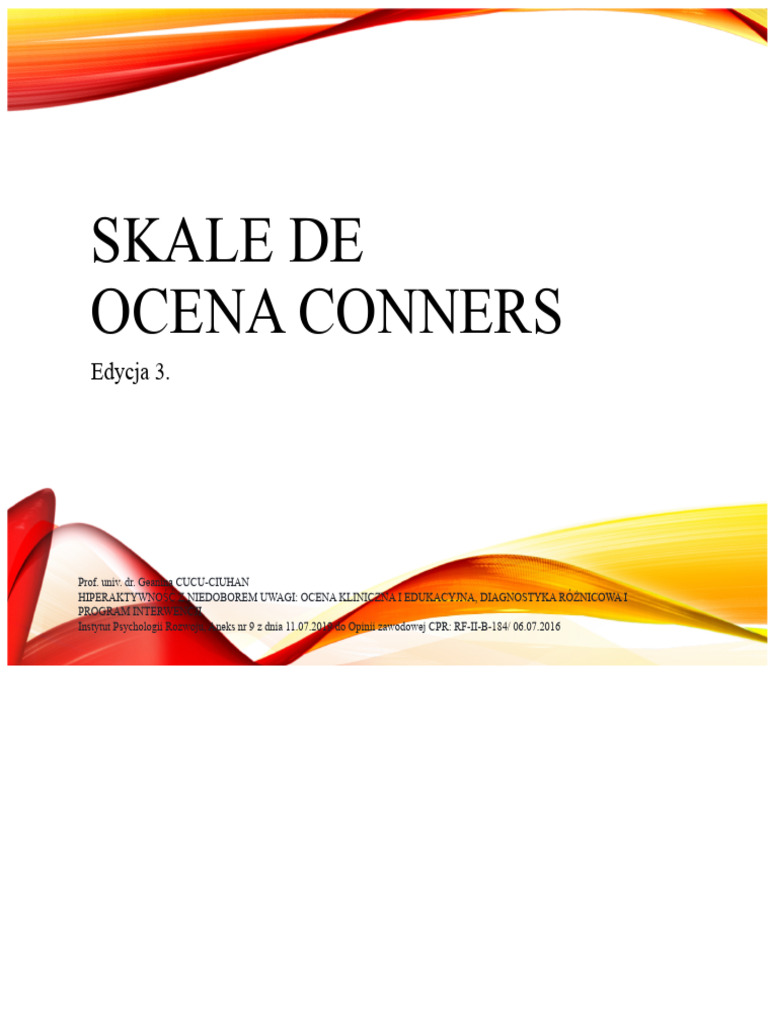 Conners 3 PDF | PDF