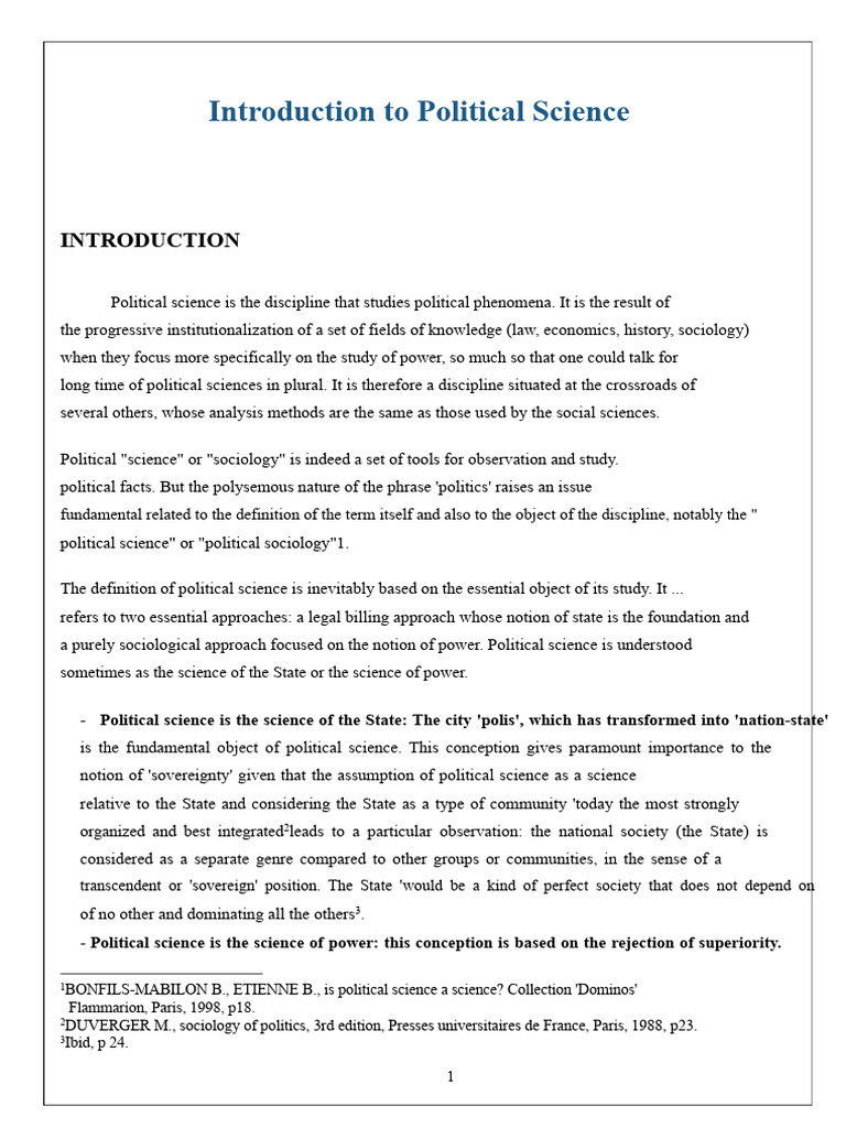 Overview of Political Science Concepts | PDF | System | Science
