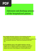 Nursing Admission and Discharge Guide | PDF | Patient | Hospital