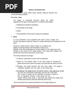 Noodle Manufacturing Process Overview | PDF | Noodle | Chemistry
