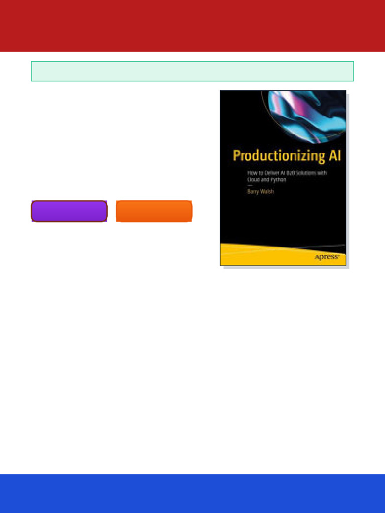 Productionizing AI: How to Deliver AI B2B Solutions with Cloud and ...