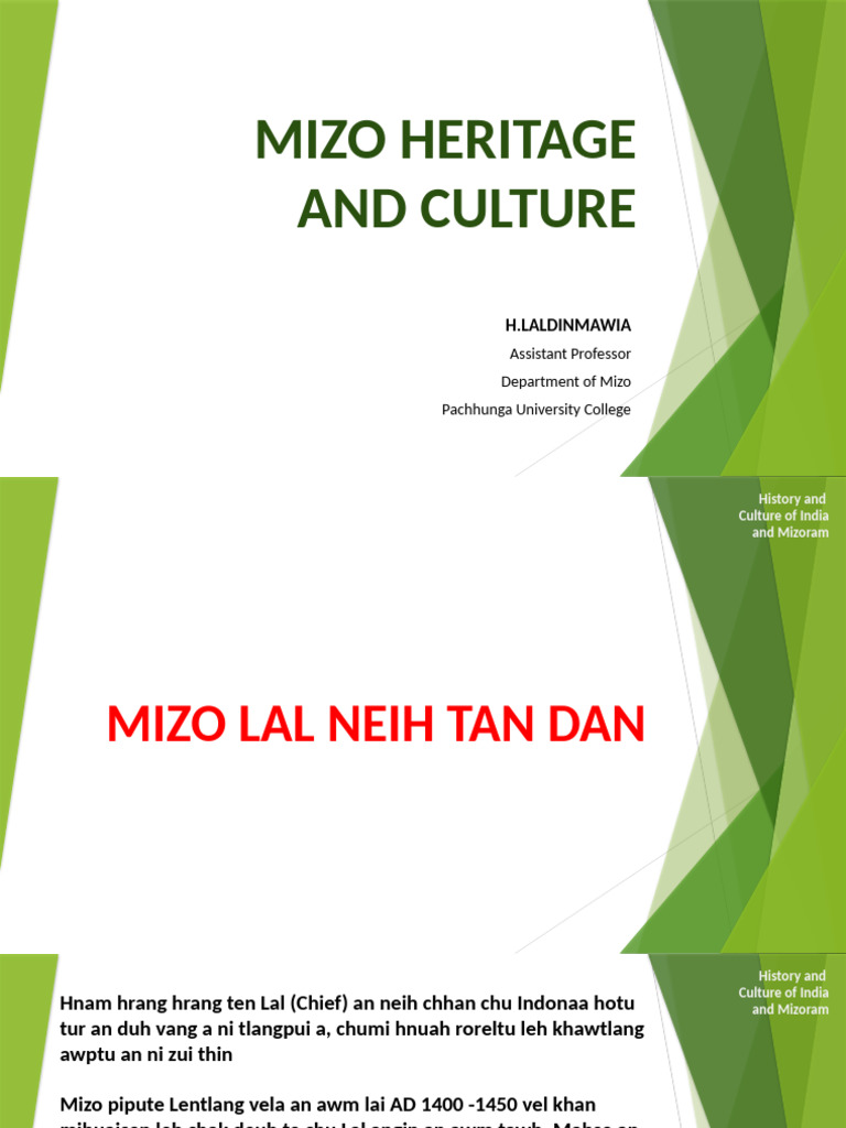 Mizo Heritage and Culture -II | PDF | South Asia