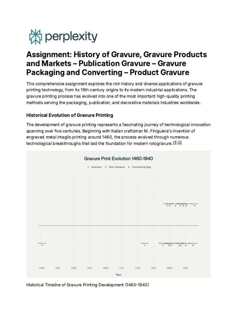 History and Applications of Gravure Printing | PDF | Printing | Lamination