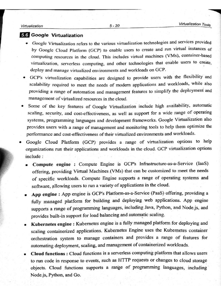 Google Virtualization | PDF