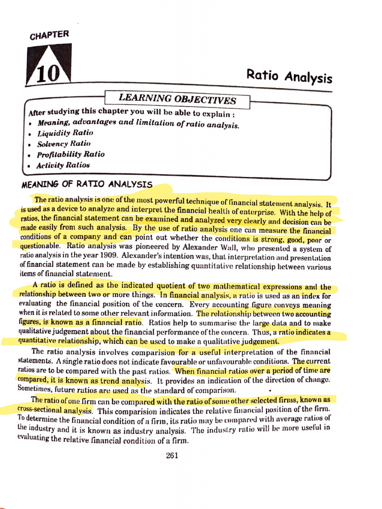 Ratio Analysis (261-303) | PDF