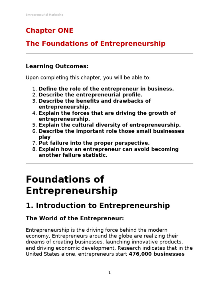 Entrepreneurship | PDF | Entrepreneurship | Business Plan