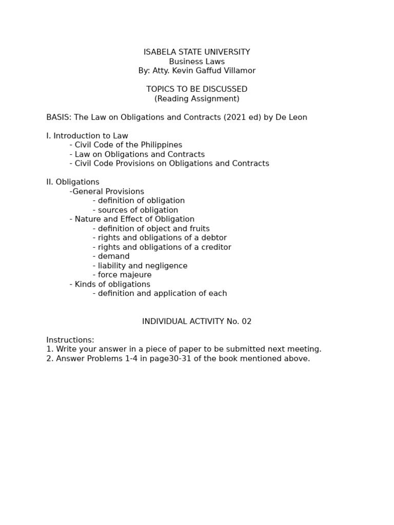 Business Laws Activity and Reading Assignment 2 | PDF