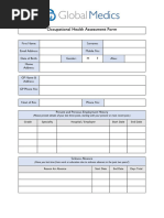 Health Screening Application Form Malta | PDF | Tuberculosis ...
