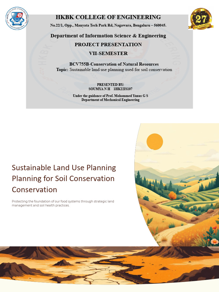 Sustainable Land Use Planning for Soil Conservation | PDF | Soil ...