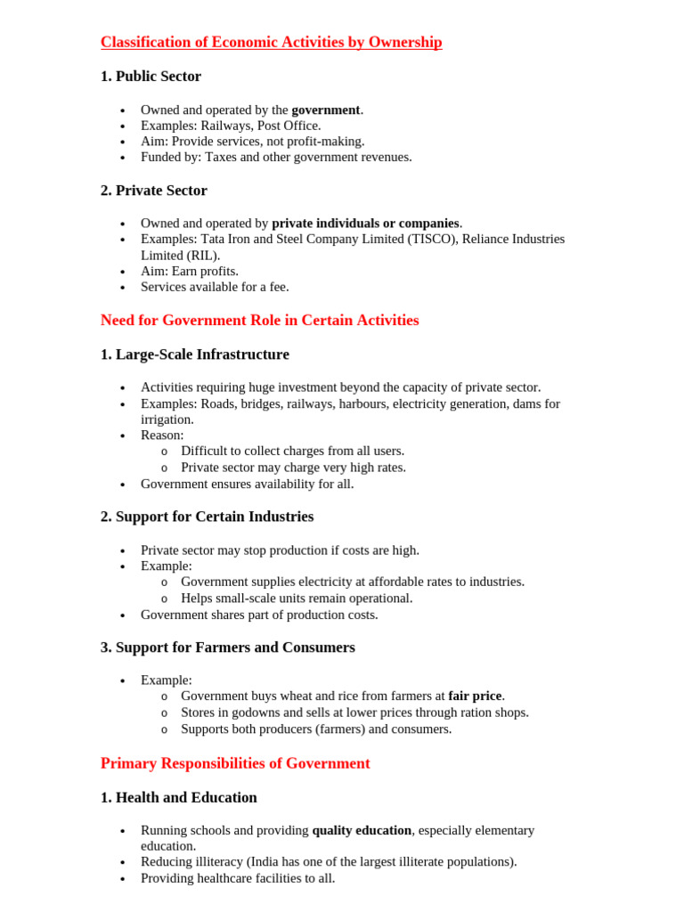 Classification of Economic Activities by Ownership | PDF