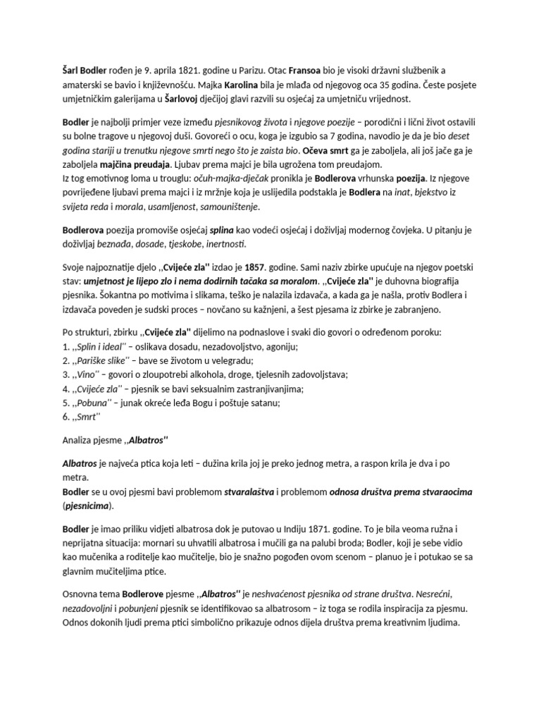 Albatros Bodler | PDF