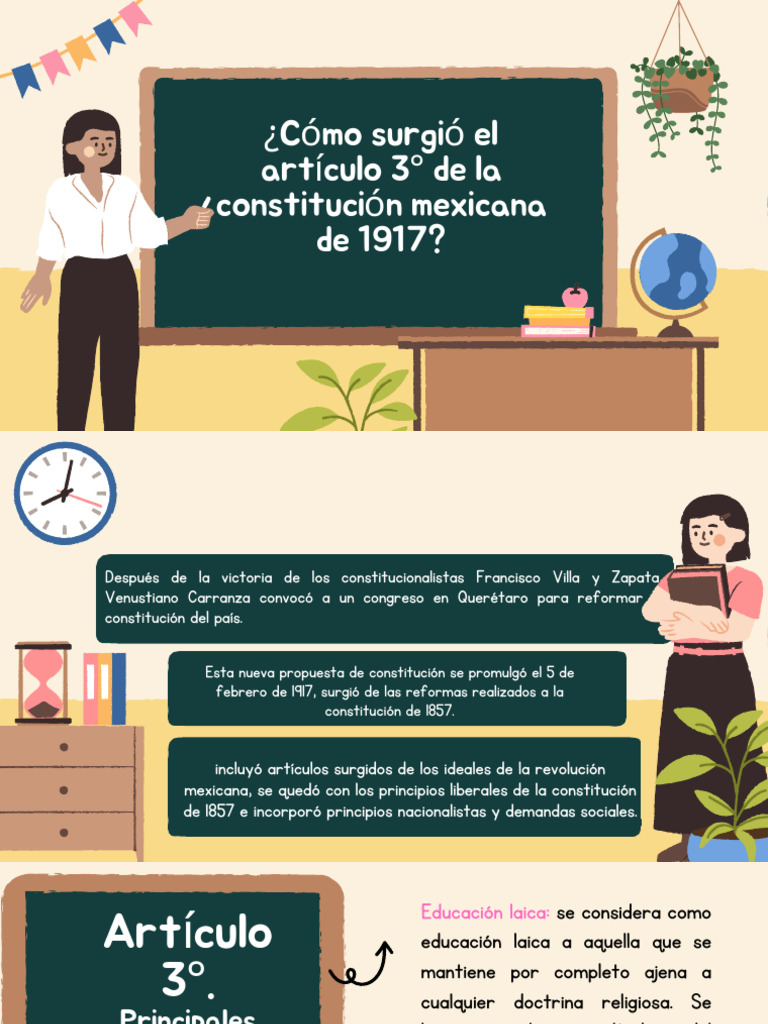 Cómo surgió el artículo 3° de la constitución mexicana de 1917_20250413_175312_0000 | PDF