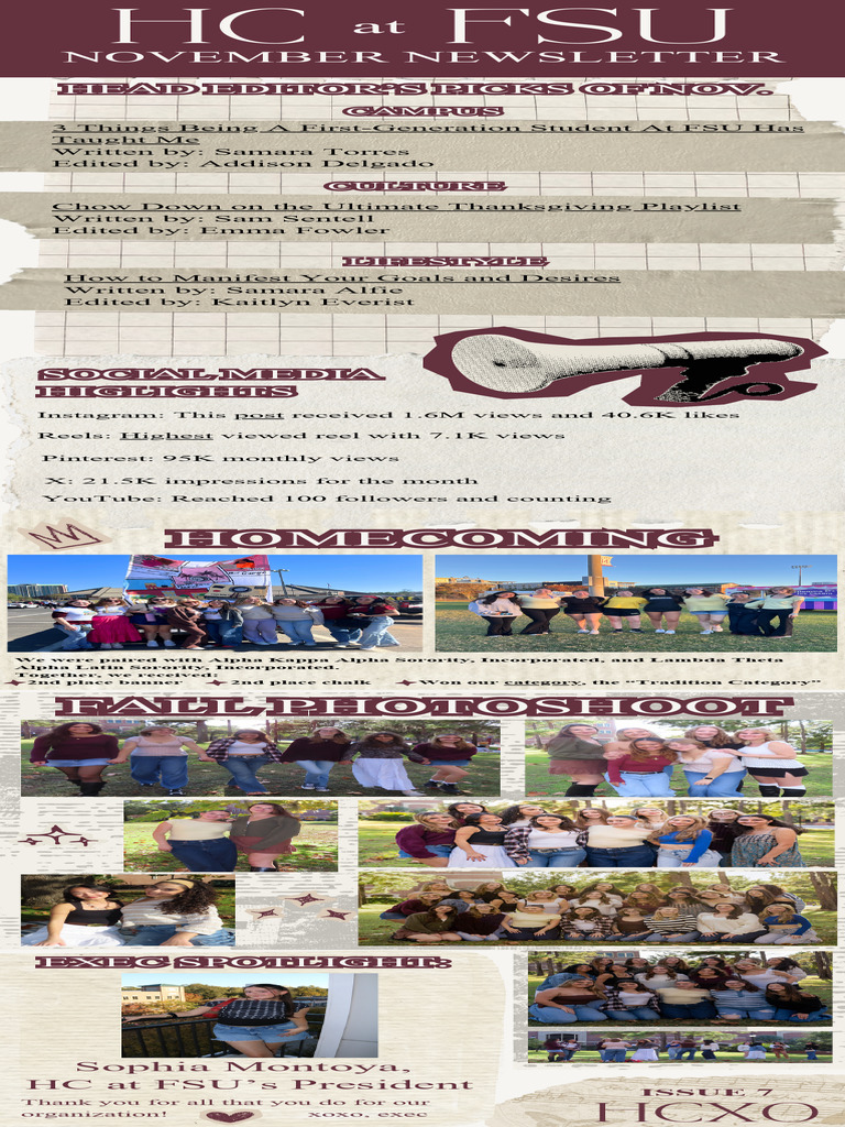HC at FSU November Newsletter - Issue 7 | PDF