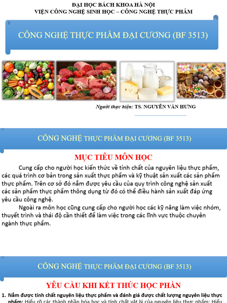 CHƯƠNG 2. CÁC QT SINH HỌC TRONG SX THỰC PHẨM | PDF
