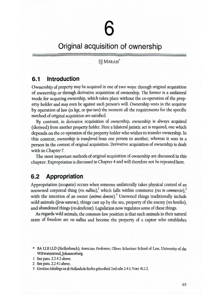6. Chapter 6_Property Law | PDF