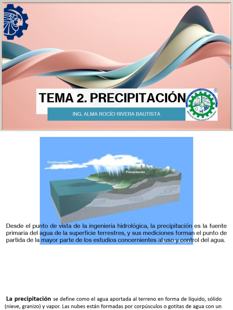 TEMA II - Precipitación | PDF | Precipitación | Granizo