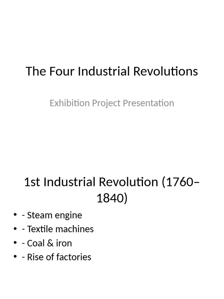 Industrial Revolutions Presentation-5 | PDF