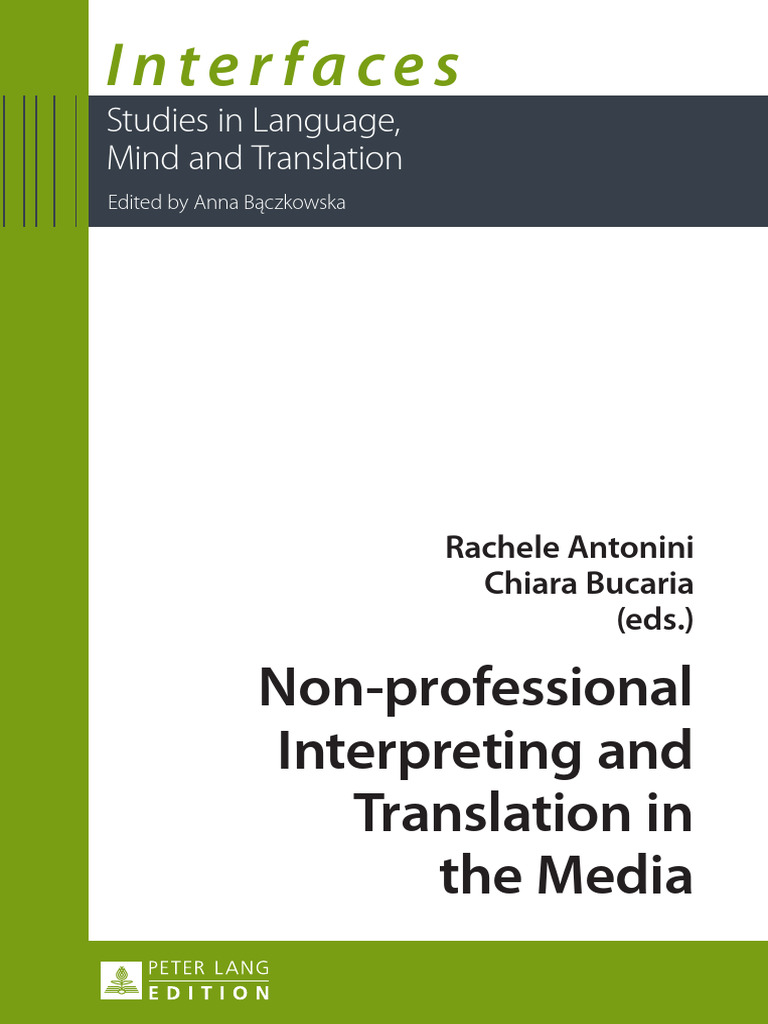Non-Professional Interpreting in Media | PDF | Translations
