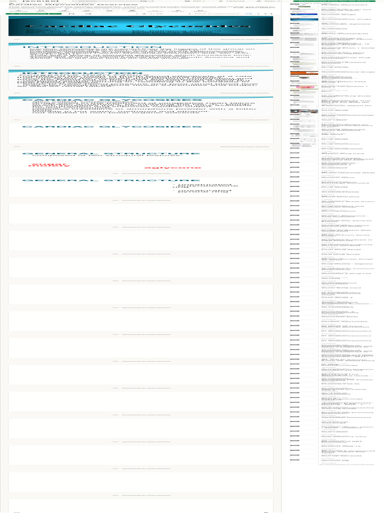 Cardiac Glycosides Overview PDF Heart Failure Heart | PDF | Heart | Medical Specialties