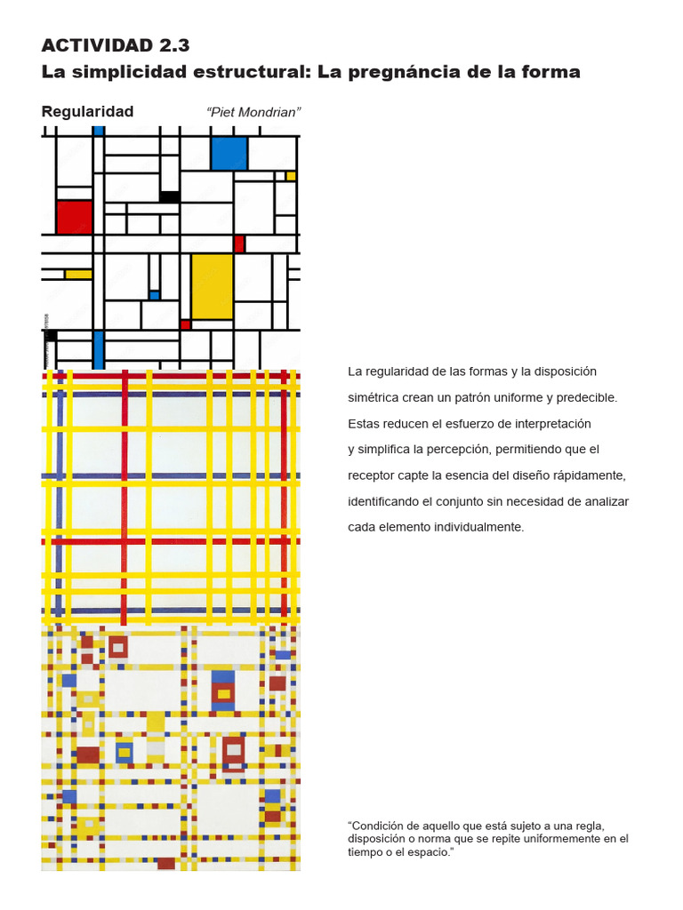 Simplicidad y Estructura en Diseño Visual | PDF | Percepción