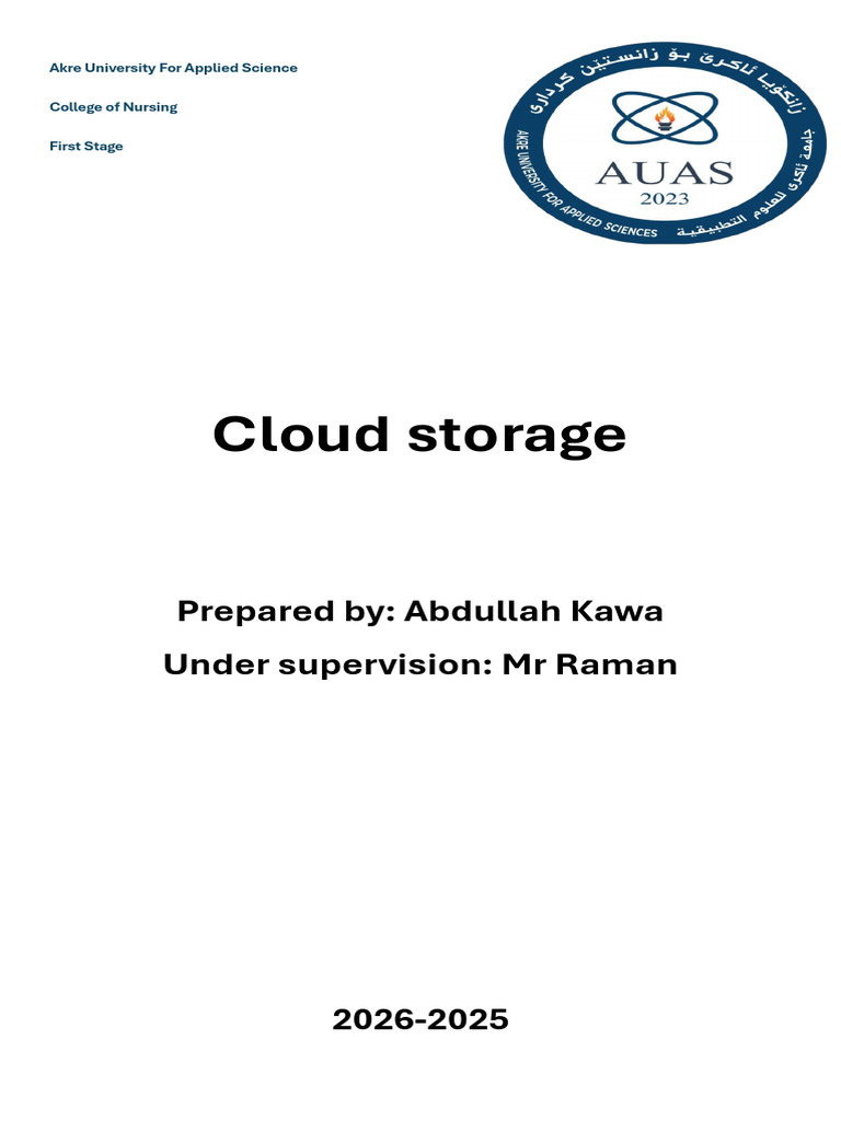 cloud storage | PDF | Computer Data Storage | Computer File