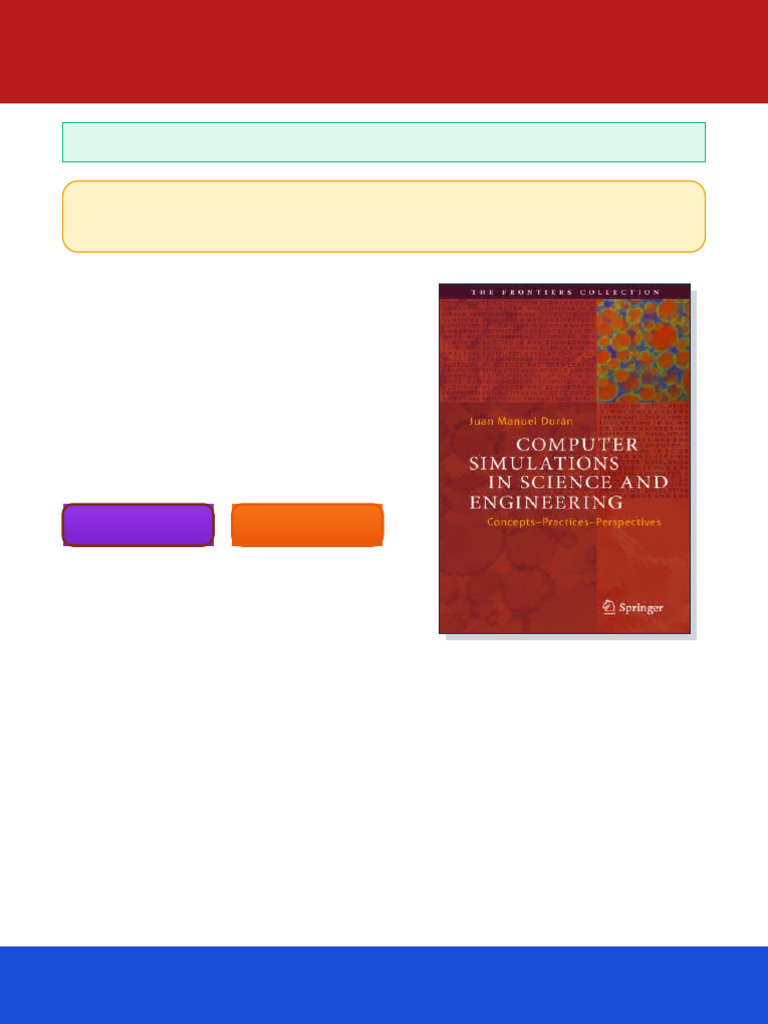Computer Simulations in Science and Engineering Concepts Practices ...