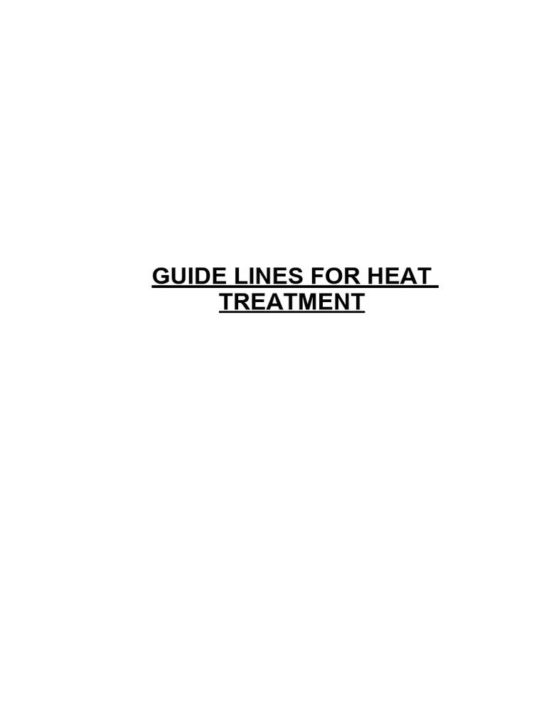 Guidelines For Heat Treatment | PDF | Welding | Construction