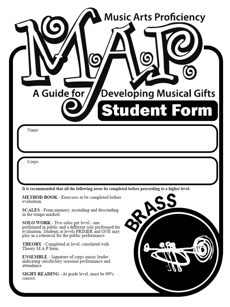 Student Music Evaluation Form | PDF | Interval (Music) | Trombone