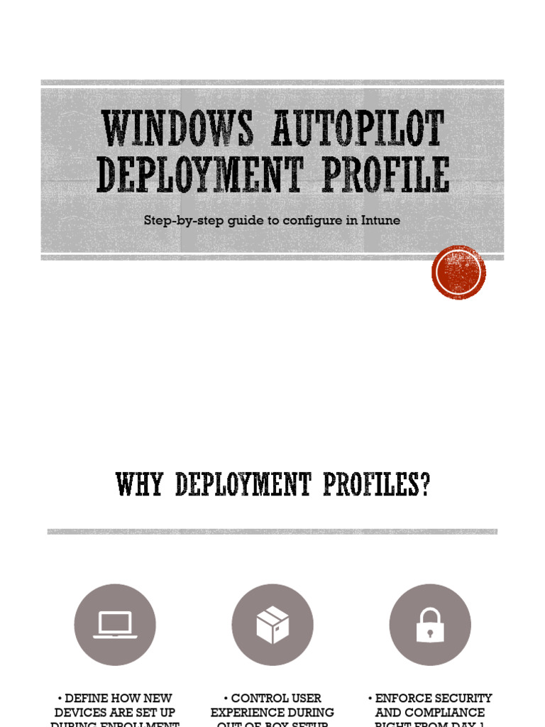 Windows Autopilot Enrollment With Microsoft Intune | PDF | Microsoft ...