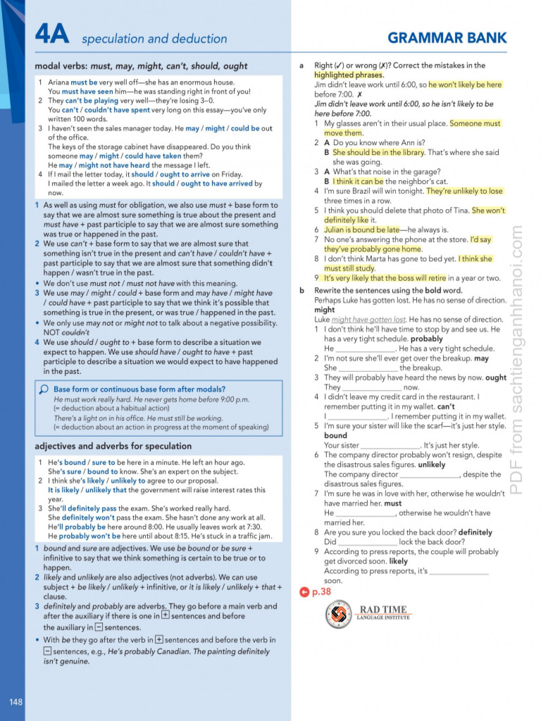 Modal (Speculation) | PDF | Verb | Language Families