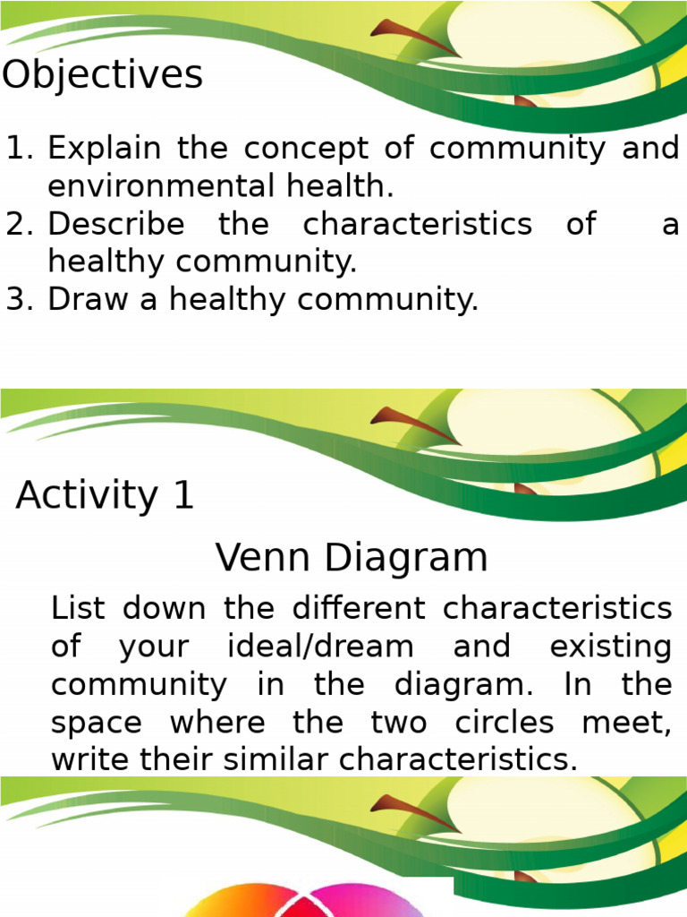 Community and Environmental Health | PDF | Environmental Health ...