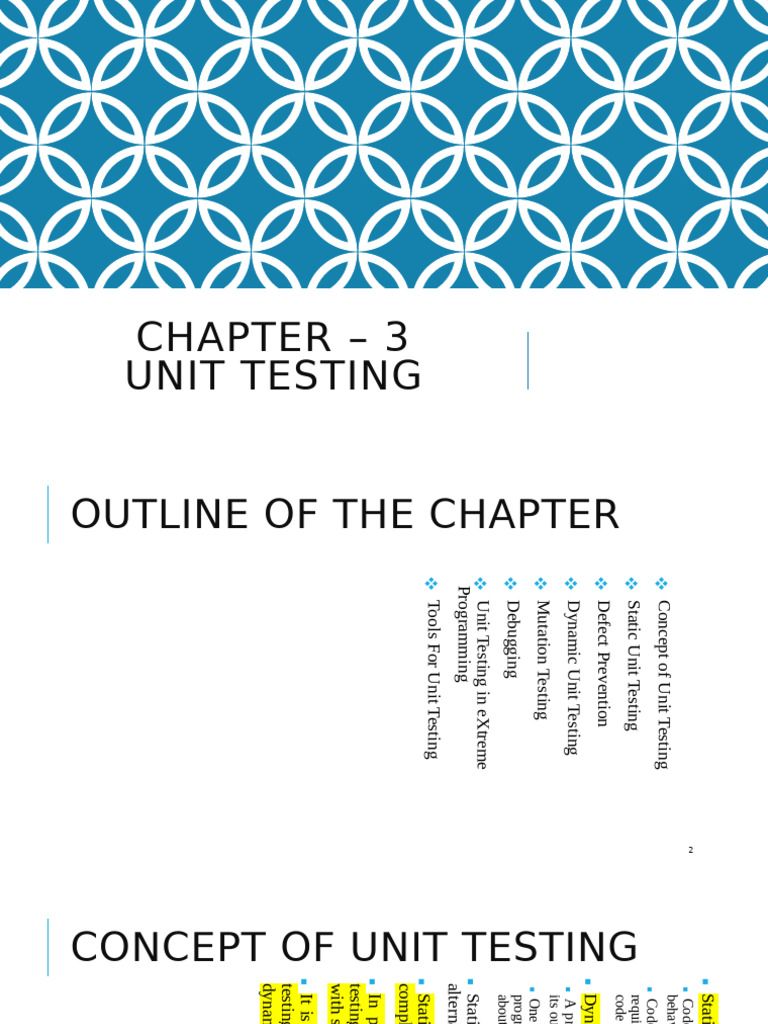 Chapter 3 - Unit Testing | PDF | Unit Testing | Software Testing