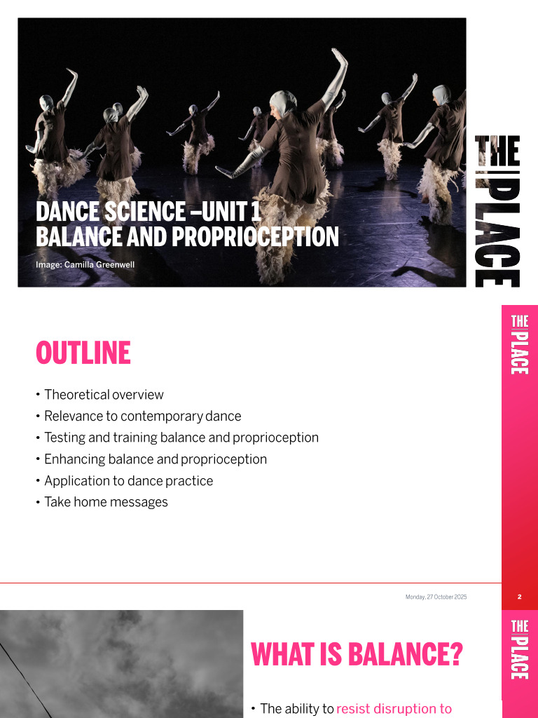 Unit 1 - Week 6 - Dance Science (Mon) - Balance | PDF | Balance ...