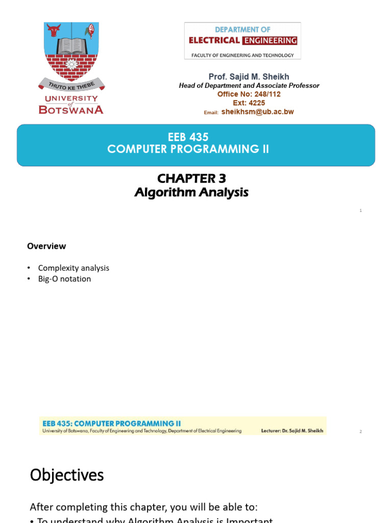 EEB 435 Chapter 3 - Sheikh2025 - Part 1 (1) | PDF | Time Complexity ...