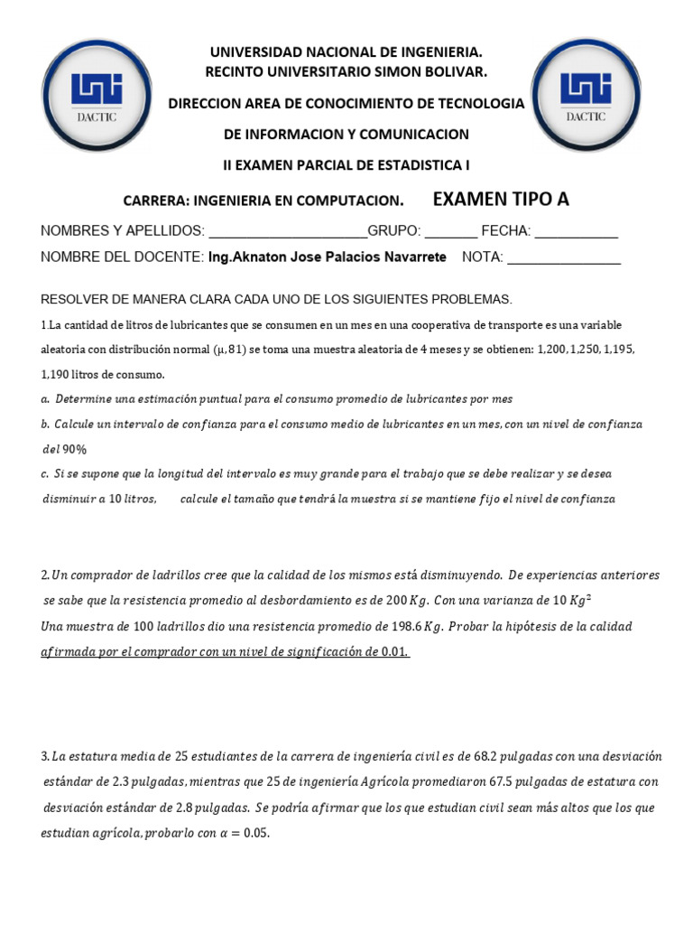 A Examen | PDF
