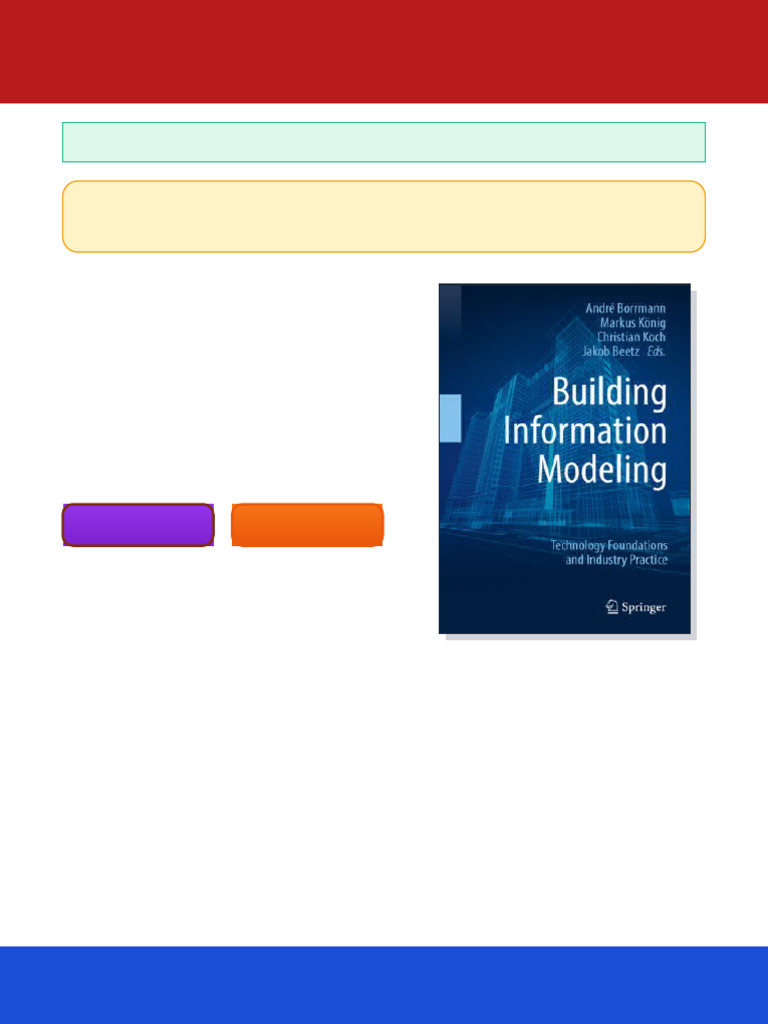 Building Information Modeling: Technology Foundations and Industry ...