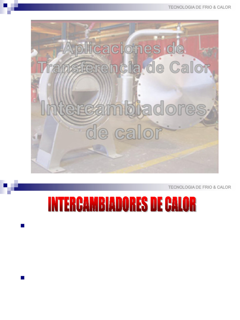 5º CLASE TFC-2022-Intercambiadores de Calor | PDF | Intercambiador de ...