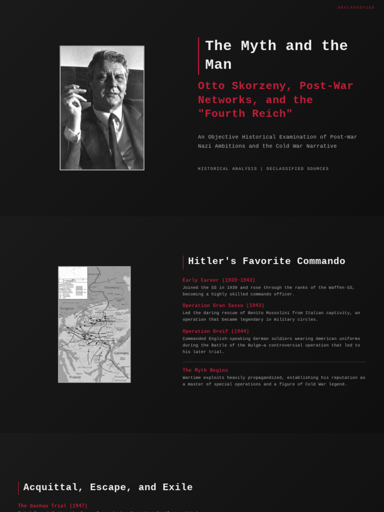 The_Myth_and_the_Man__Otto_Skorzeny,_Post-War_Netw | PDF | World War II