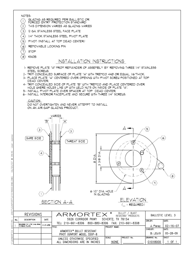 Gun Port Pivot Installation | PDF
