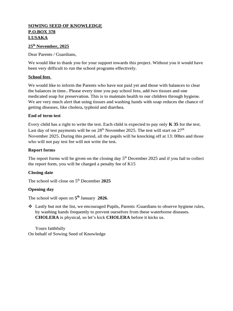 Report Information Letter 65 | PDF